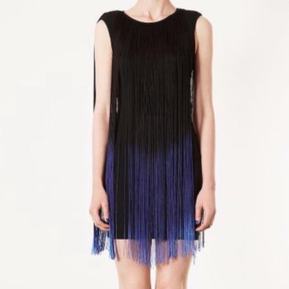 Topshop | Dresses | Nwt 20 Vintage Topshop Ombre Fringe Dress | Poshmark